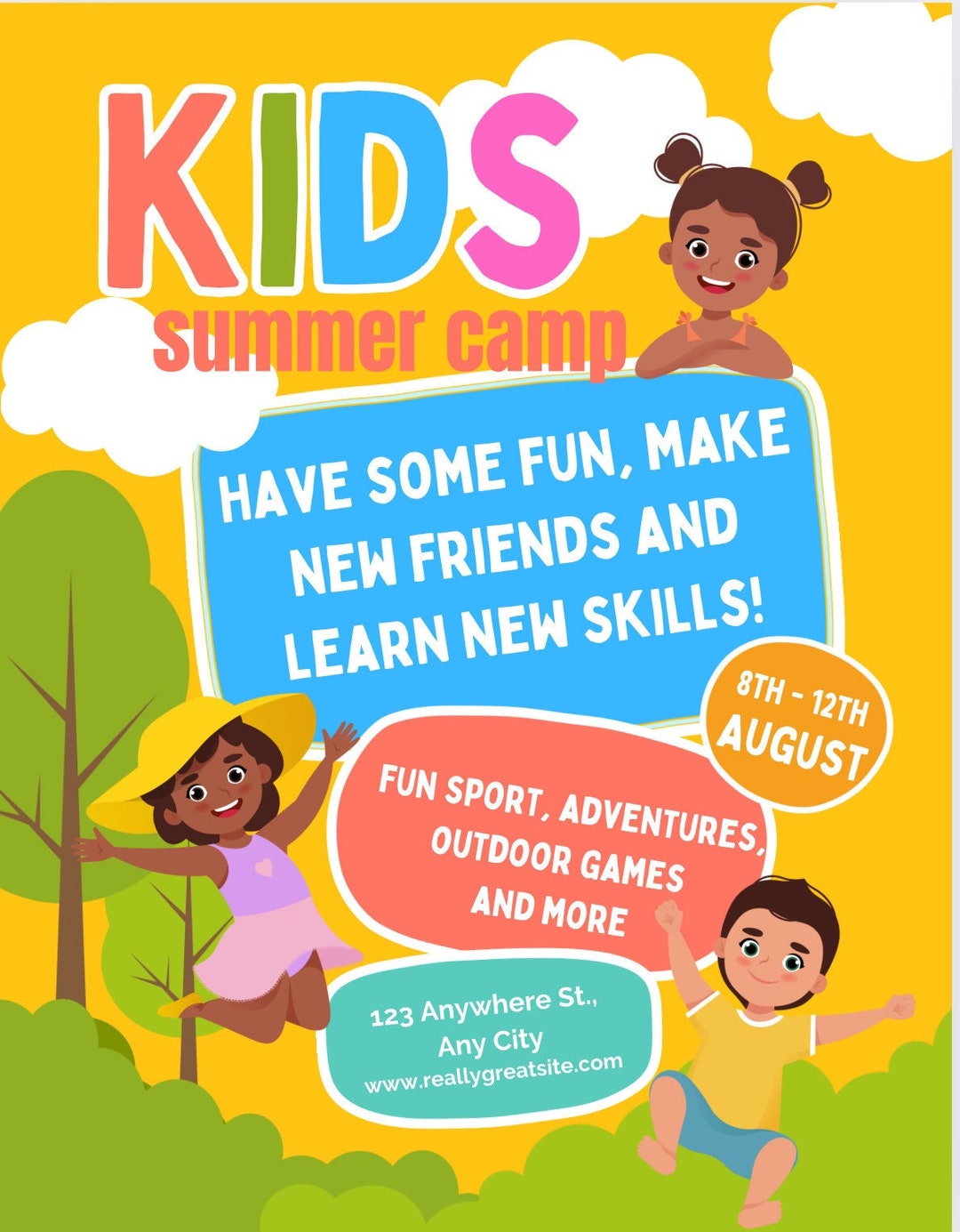 Kids Summer Flyer - Etsy