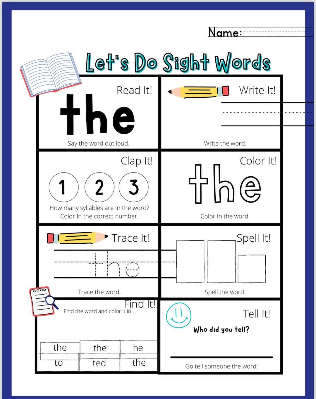 Let’s Do Sight Words - Etsy