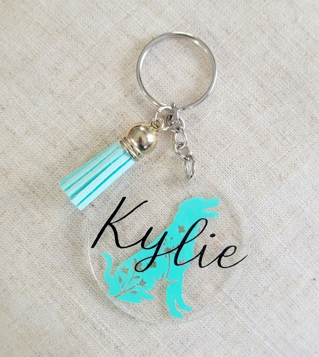Personalized Lab Keychains With Tassel - NEW - Etsy