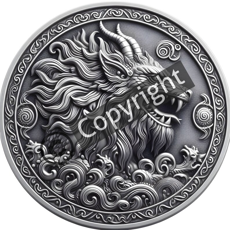 Viking Coin for 3d Laser Engraving With Height Map | Fiber Laser ...
