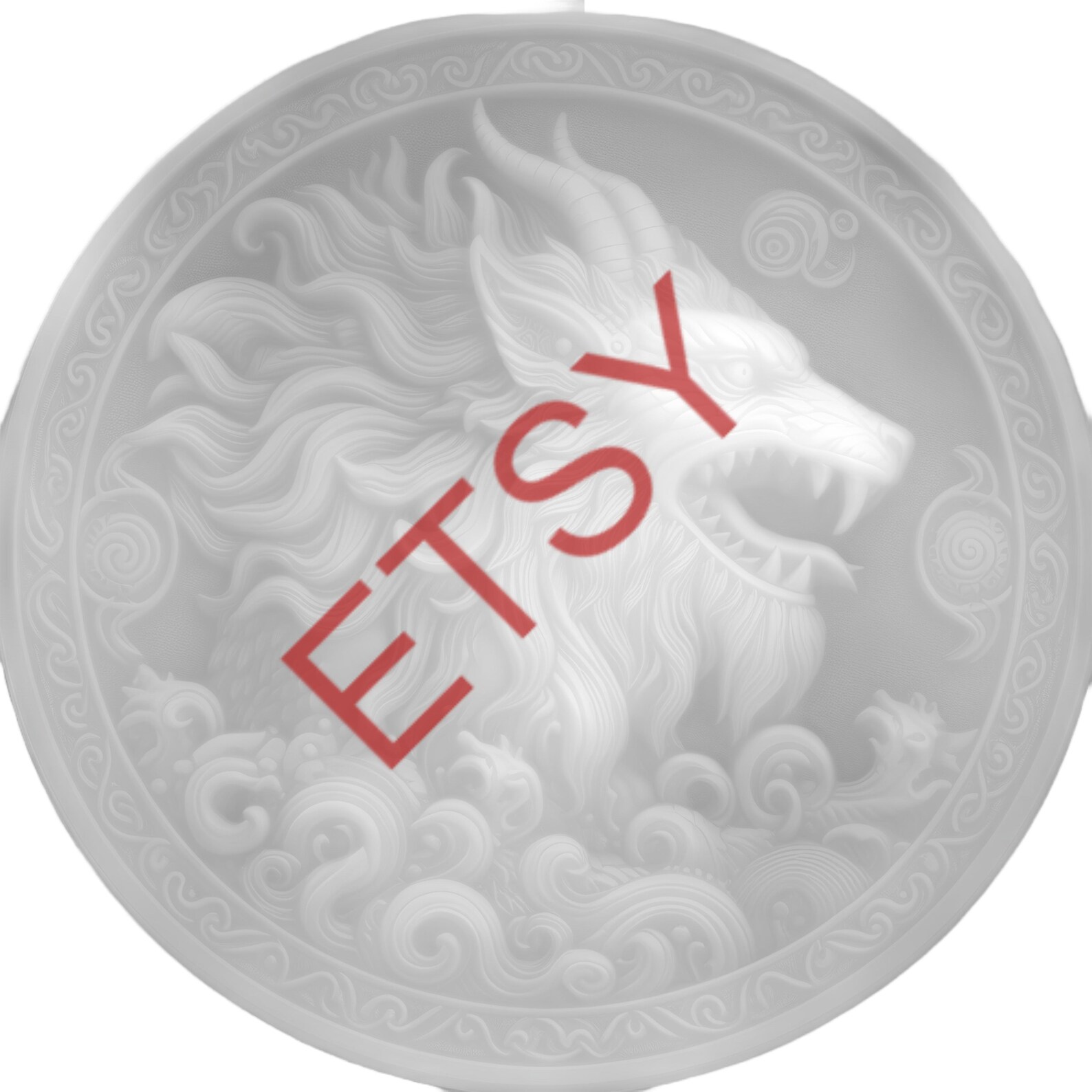 Viking Coin for 3d Laser Engraving With Height Map | Fiber Laser ...