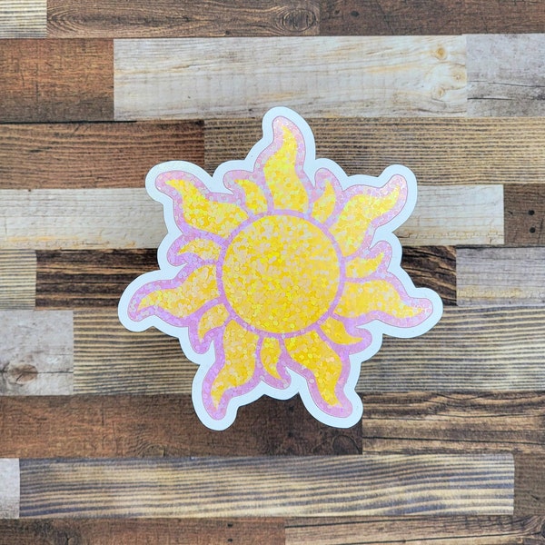 Tangled Sun Sticker - Etsy