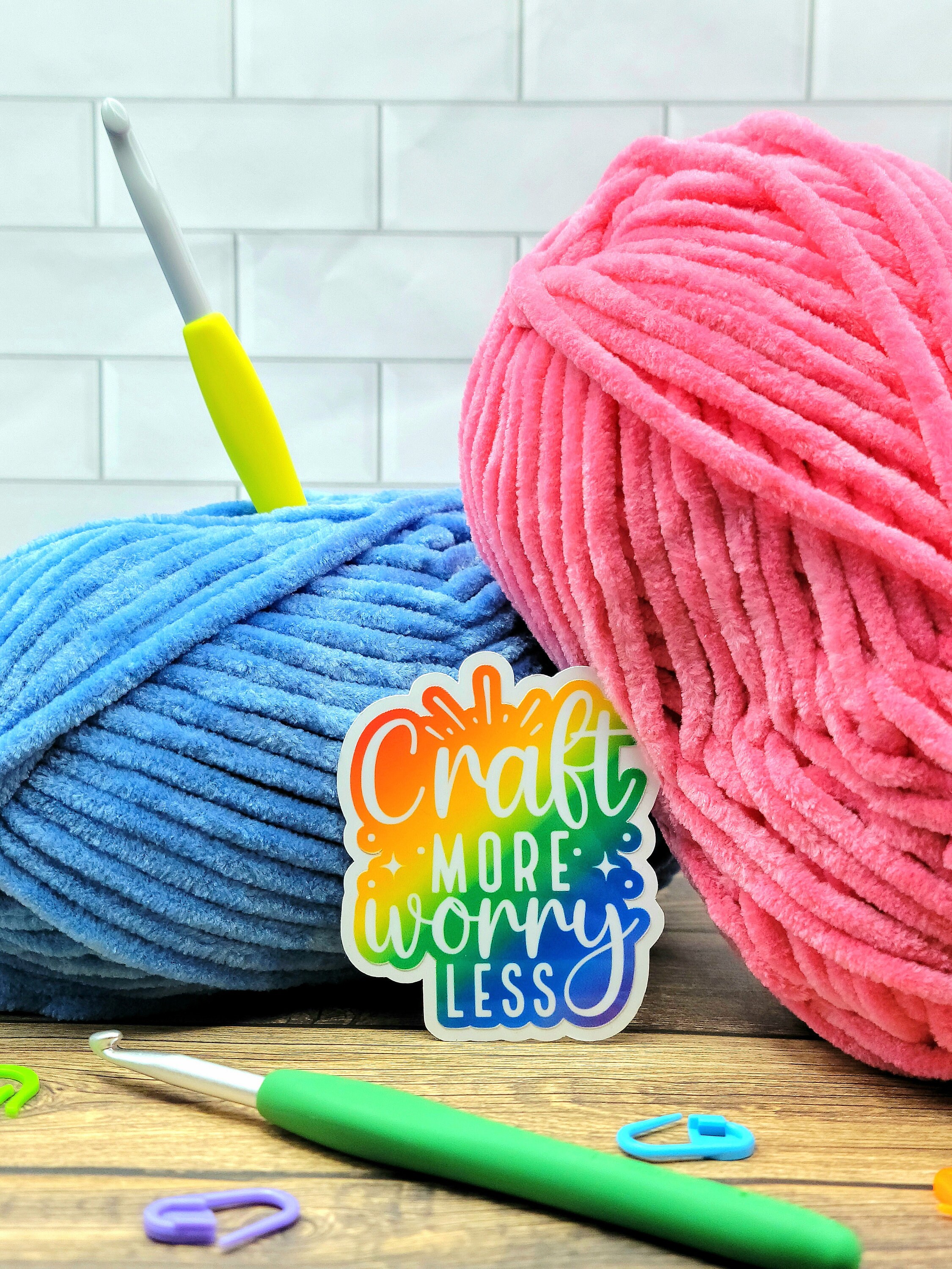 Vinyl Sticker craft More Worry Less Sticker - Etsy