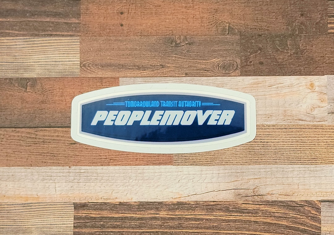Vinyl Sticker Tomorrowland Transit Authority Peoplemover Sign Sticker ...