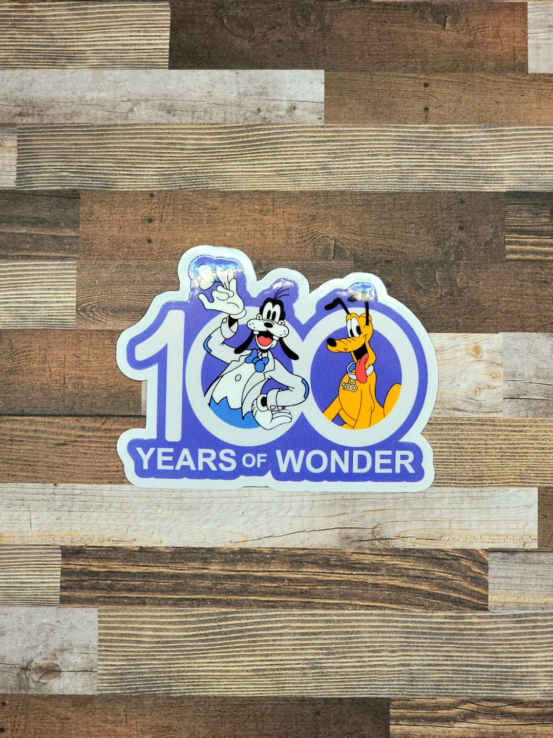 Vinyl Sticker Disney 100 Goofy & Pluto Sticker Waterproof Sticker ...