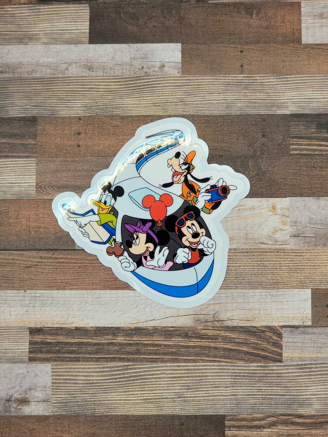Vinyl Sticker | Mickey & Friends Monorail Sticker | Disney | Mickey ...