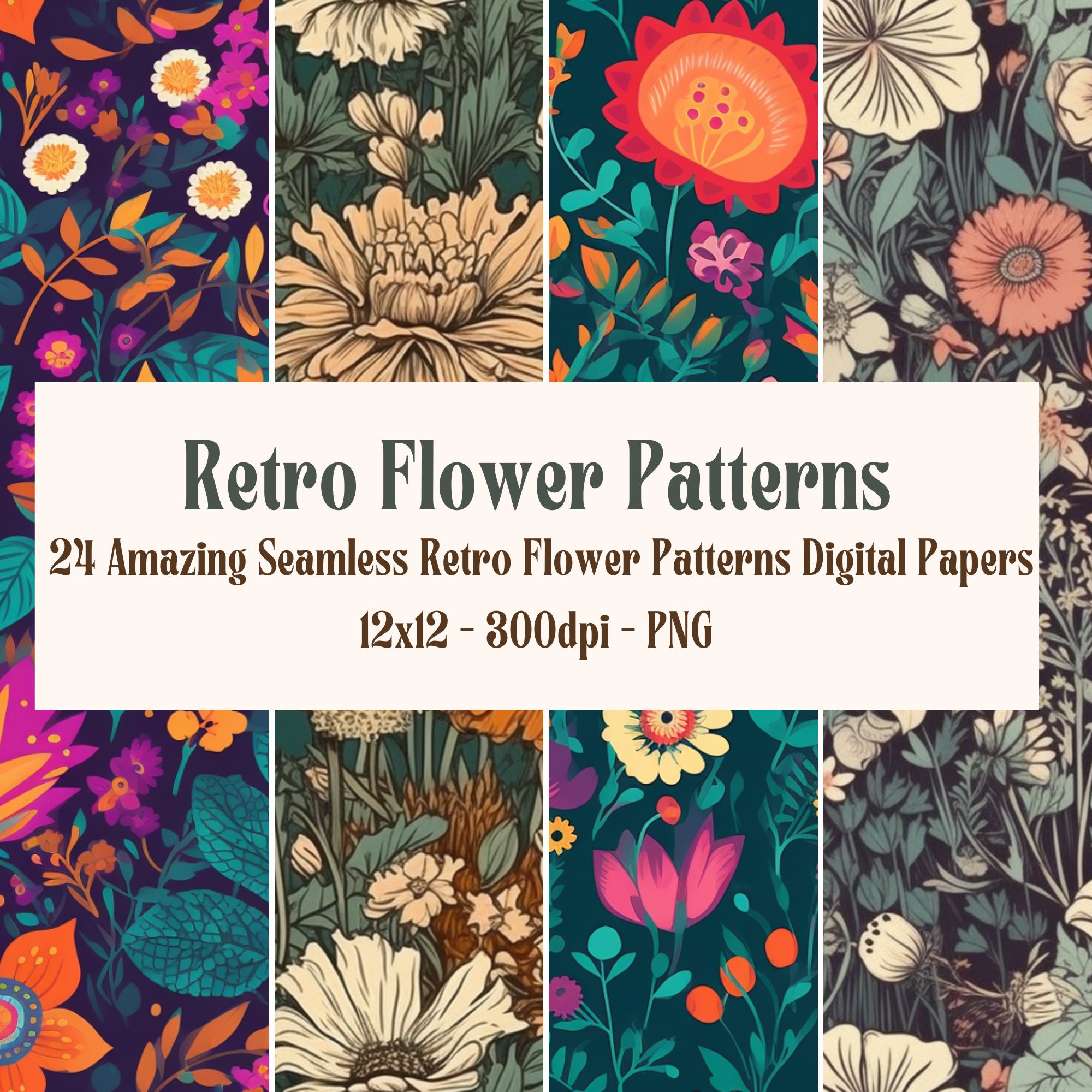 Retro Flower Patterns
