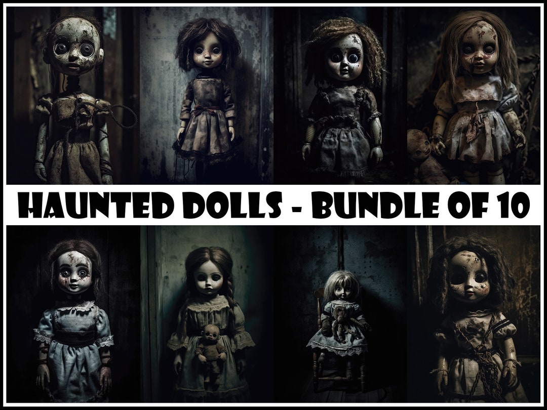 Haunted Dolls | Bundle of 10 | Scary Dolls | Creepy Horror Clip Art ...