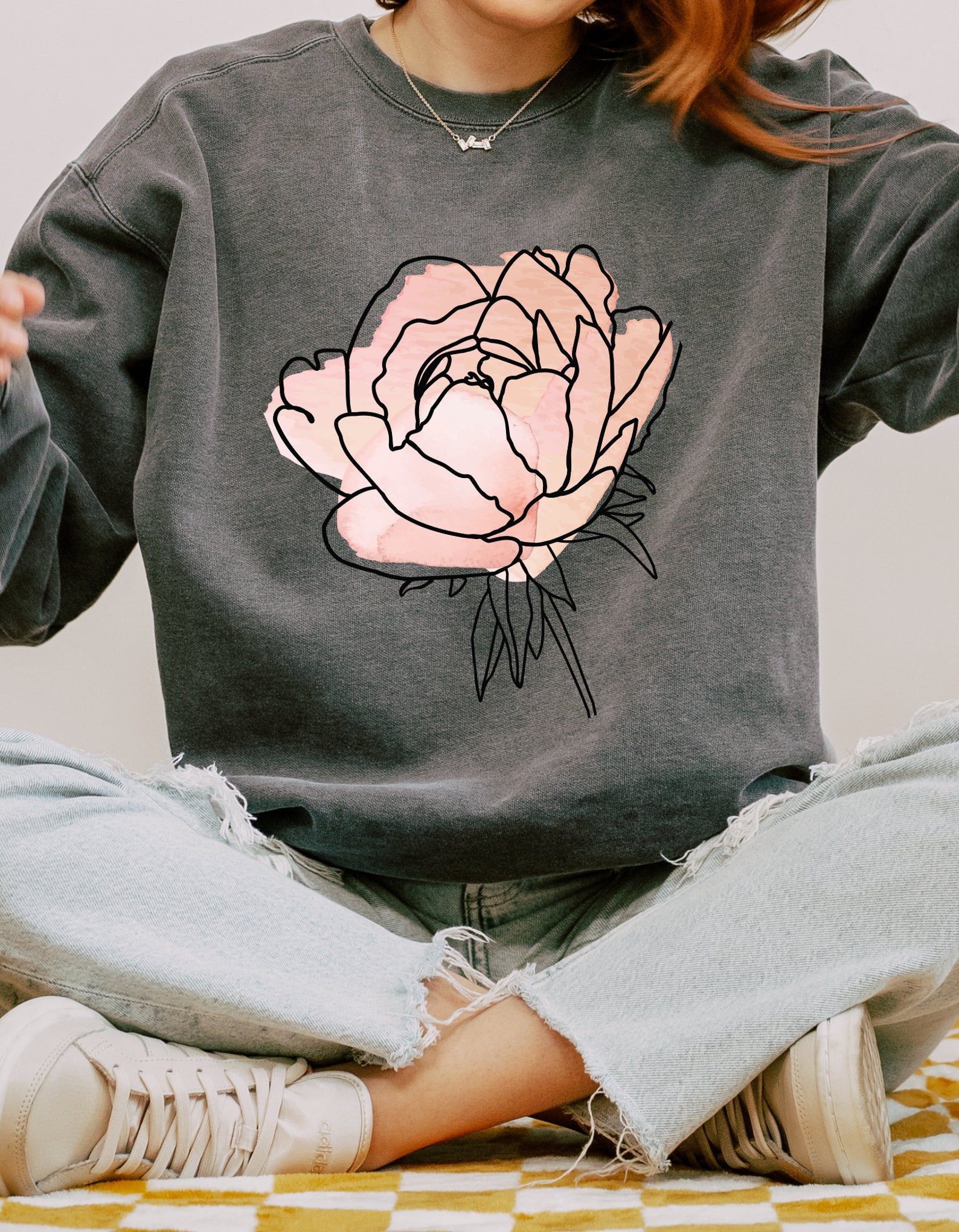 Trendy Rose Tshirt, Vintage Pink Rose Tshirt, Gift Shirt, Rose ...