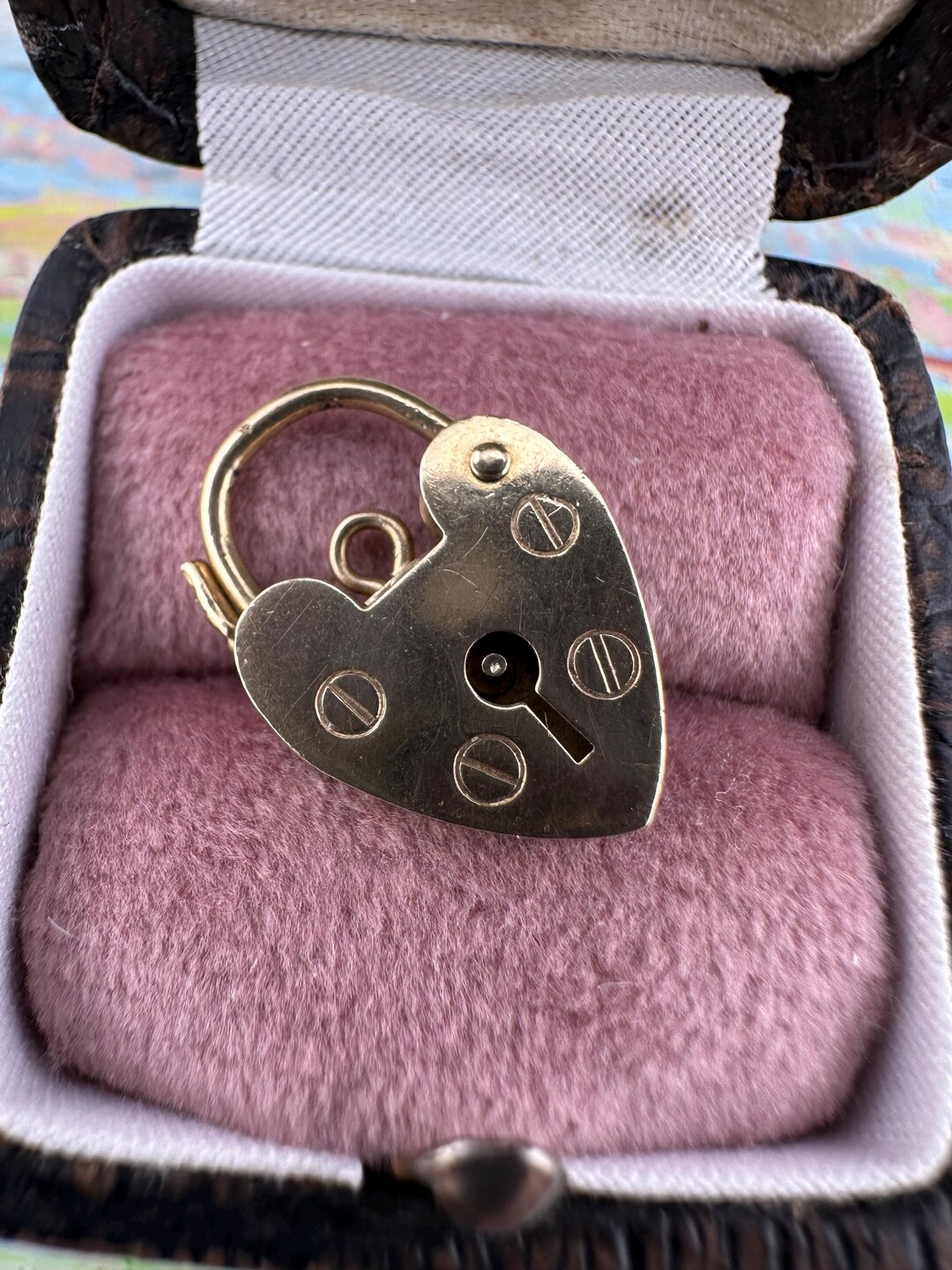 Vintage 9ct Gold Heart Padlock, 1.9cm Long, 1.53g - Etsy