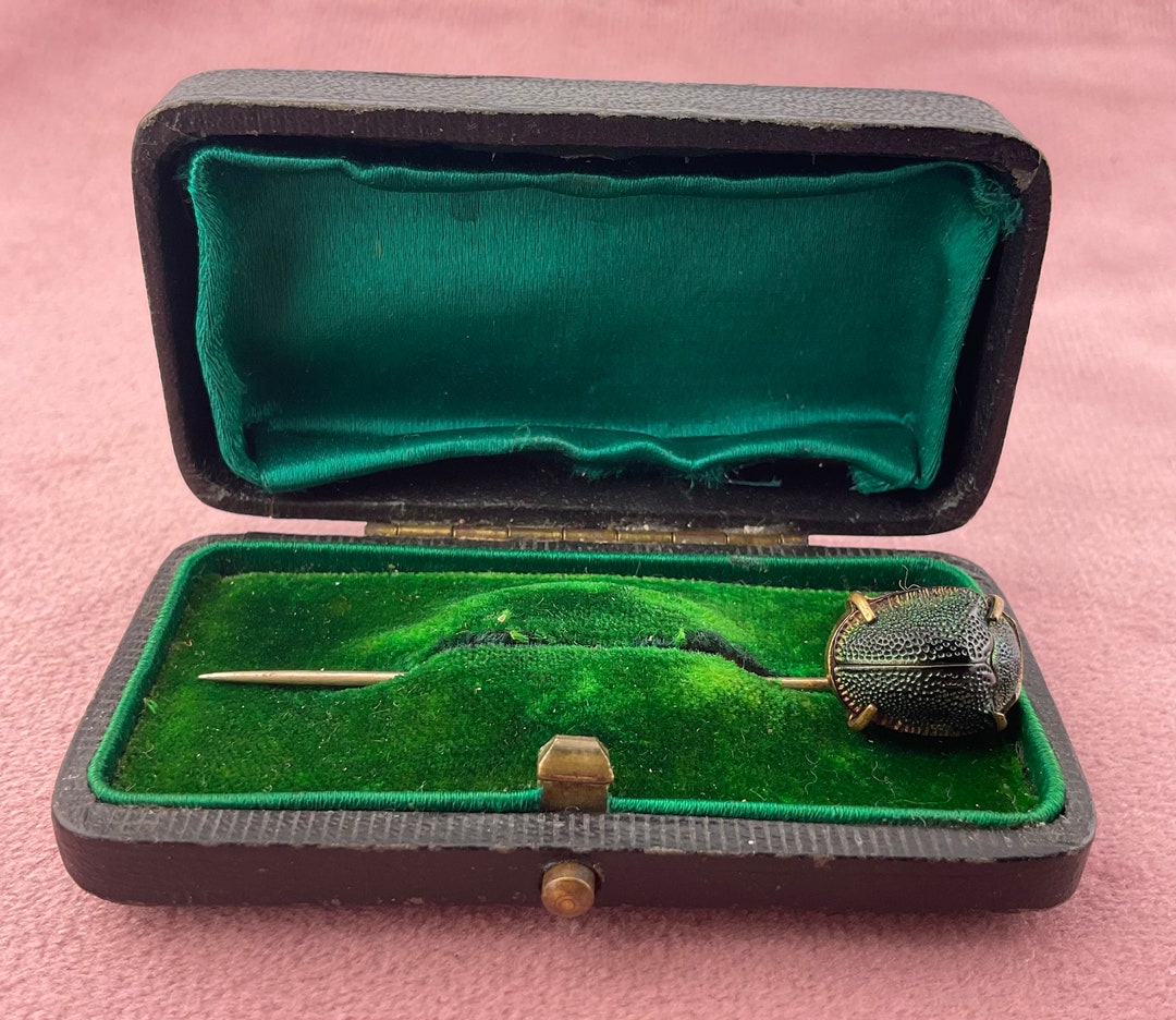 Antique Scarab Beetle Pin Brooch - Etsy