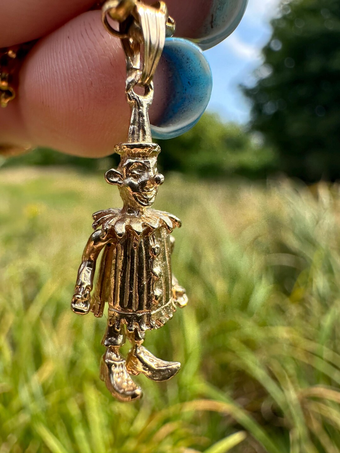 Vintage 9ct Gold Articulated Clown Charm - Etsy