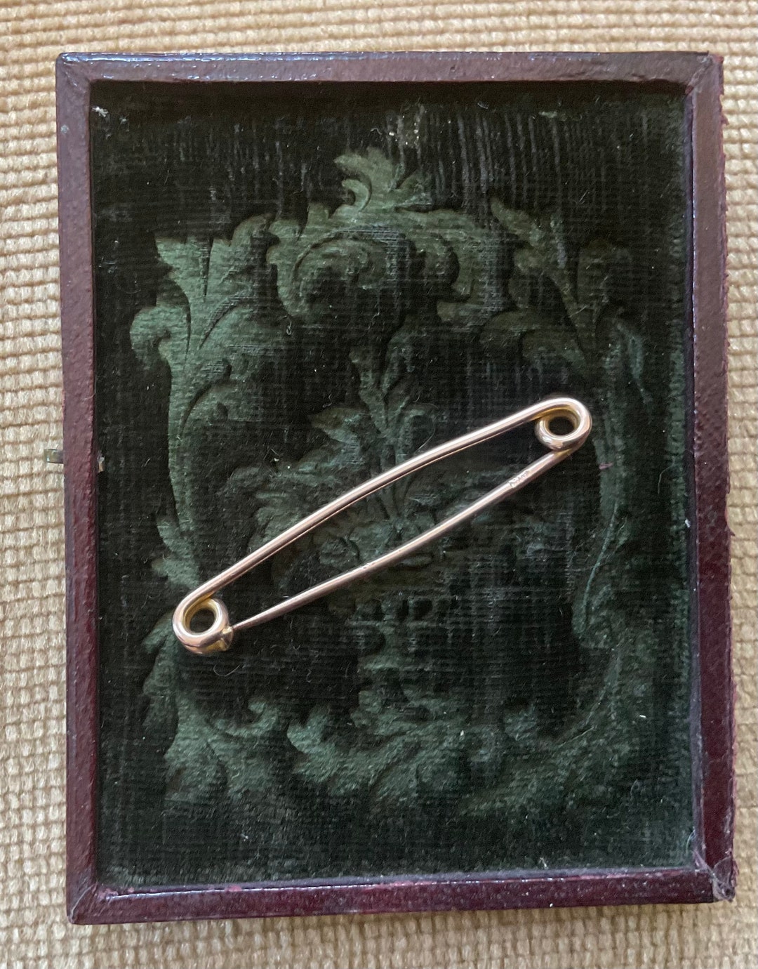 9ct Gold Safety Pin - Etsy