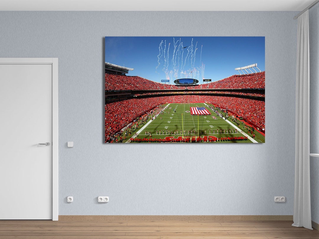Geha Field at Arrowhead Stadium Canvas, Jkansas City Chiefs Decor, Gift ...