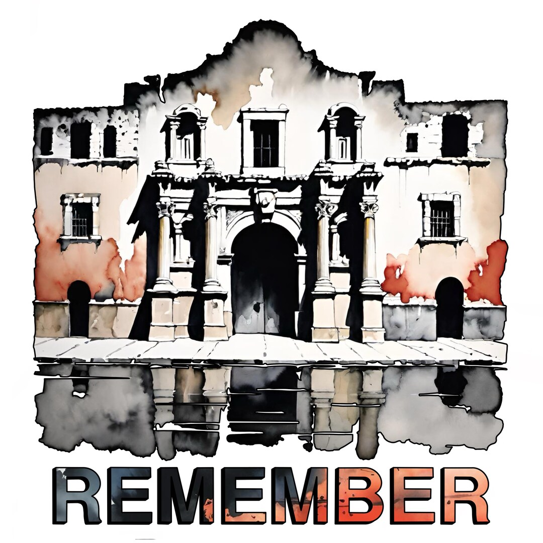 Remember the Alamo Sublimation DTF DTG Image - Etsy