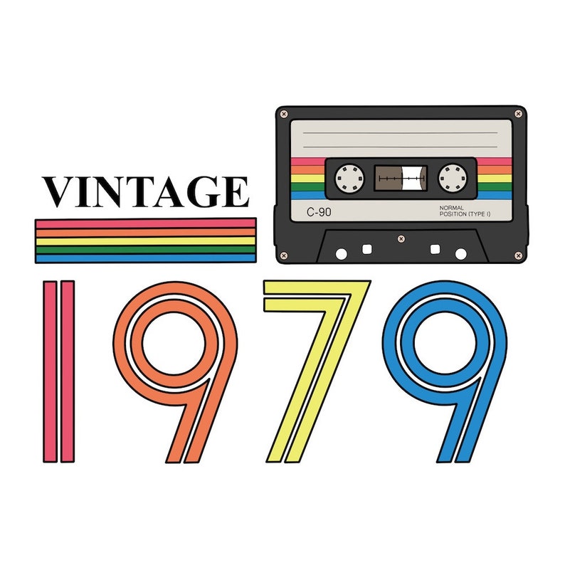 Vintage 1979 Sublimation DTF DTG Image - Etsy