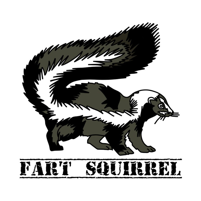 Fart Squirrel Sublimation DTF DTG Image - Etsy