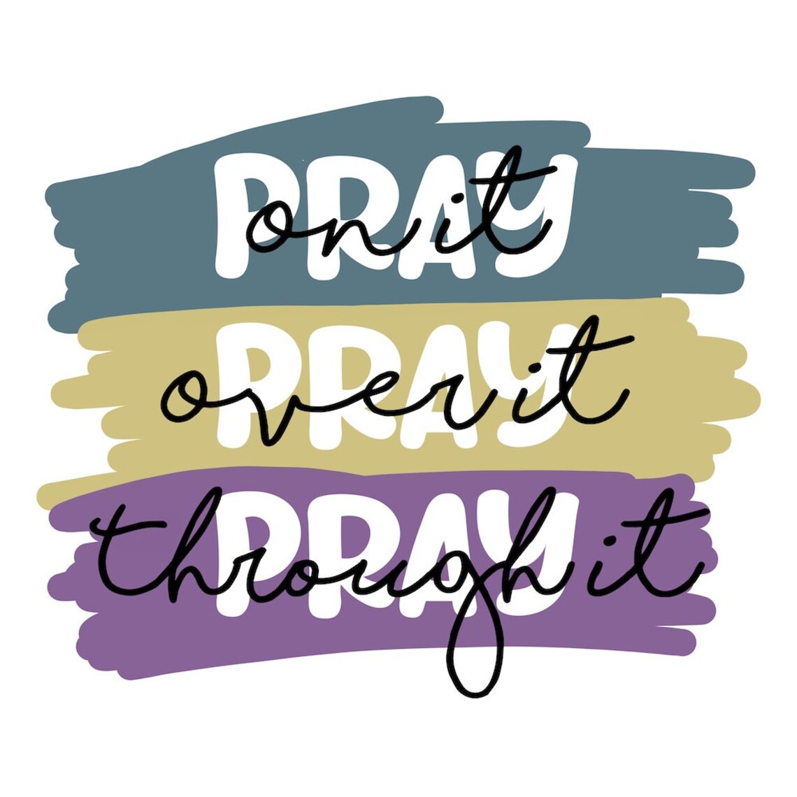 Pray Sublimation DTF DTG Image - Etsy