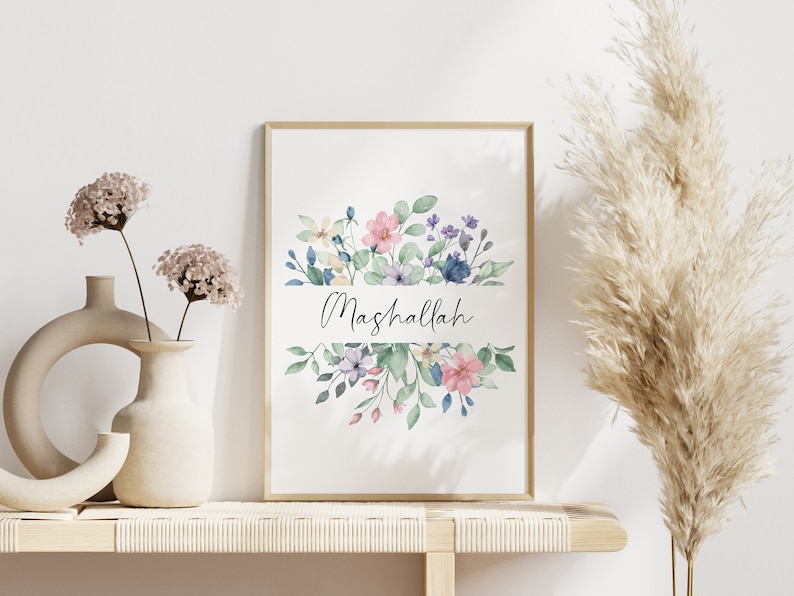 Set of 3 Islamic Wall Art, Modern Muslim Posters and Prints, Islamic ...