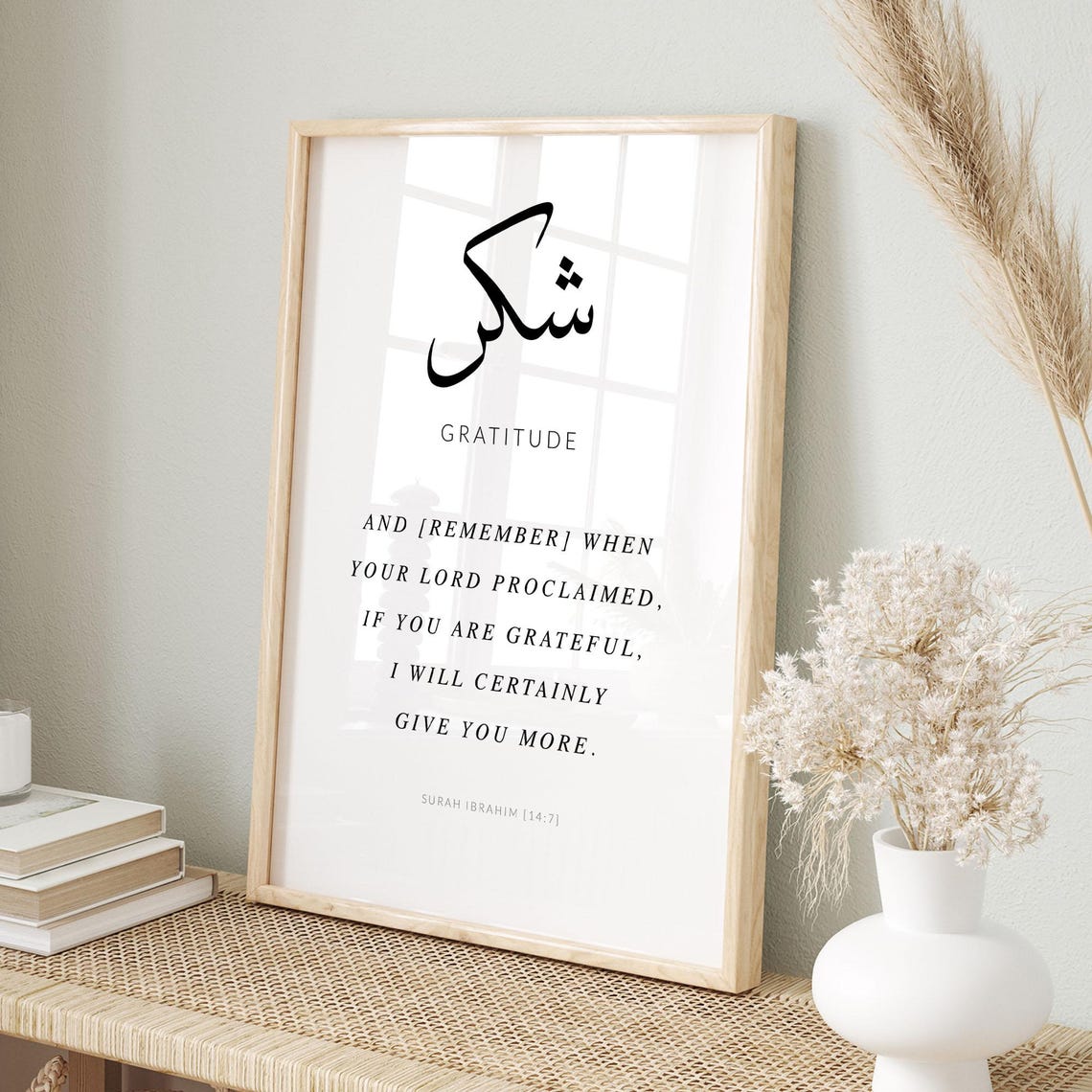 Islamic Wall Art, Set of 6 Quran Verse Islam Posters & Prints ...