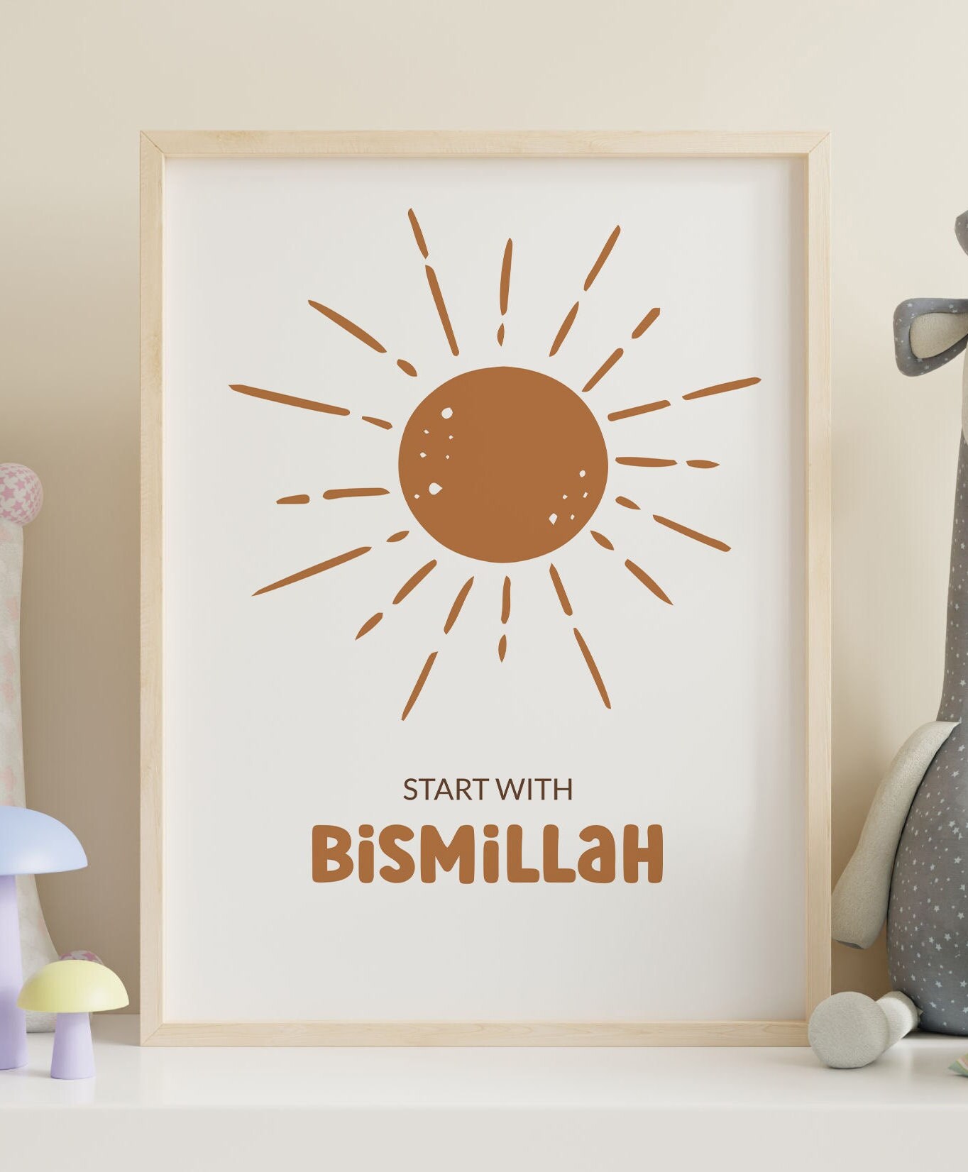 Islamic Wall Art for Kids, Islamic Gifts for Children, Boho Muslim ...