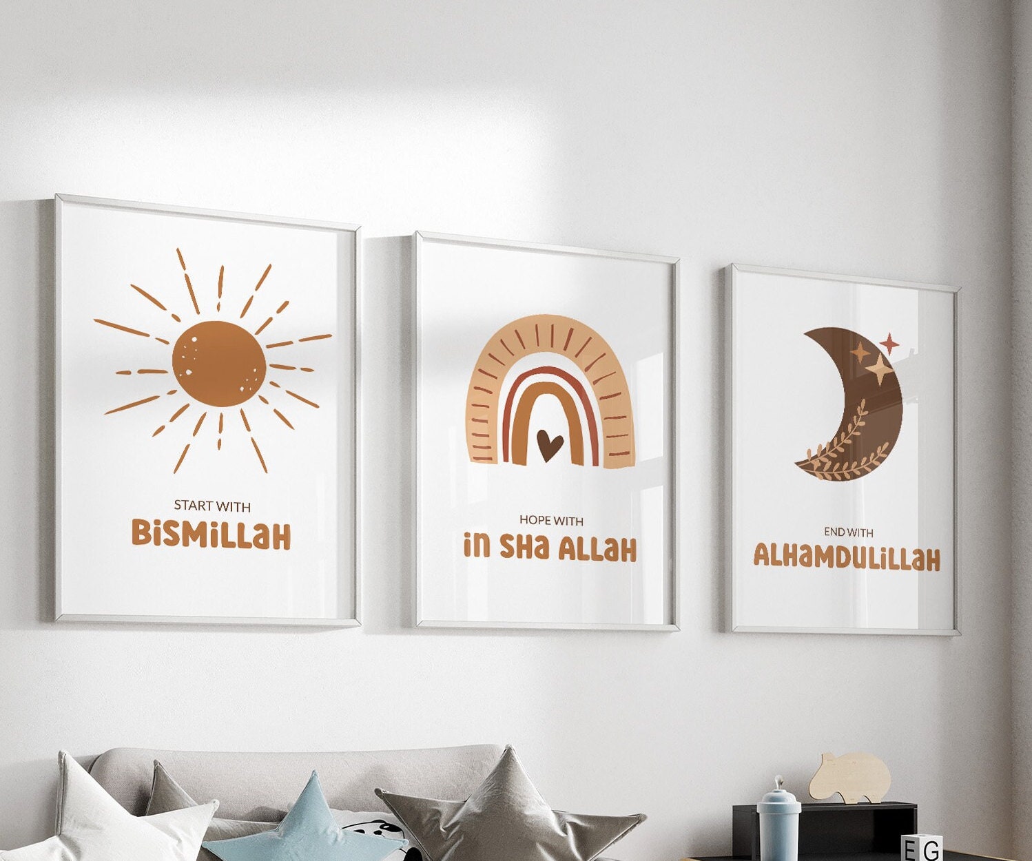 Islamic Wall Art for Kids, Islamic Gifts for Children, Boho Muslim ...