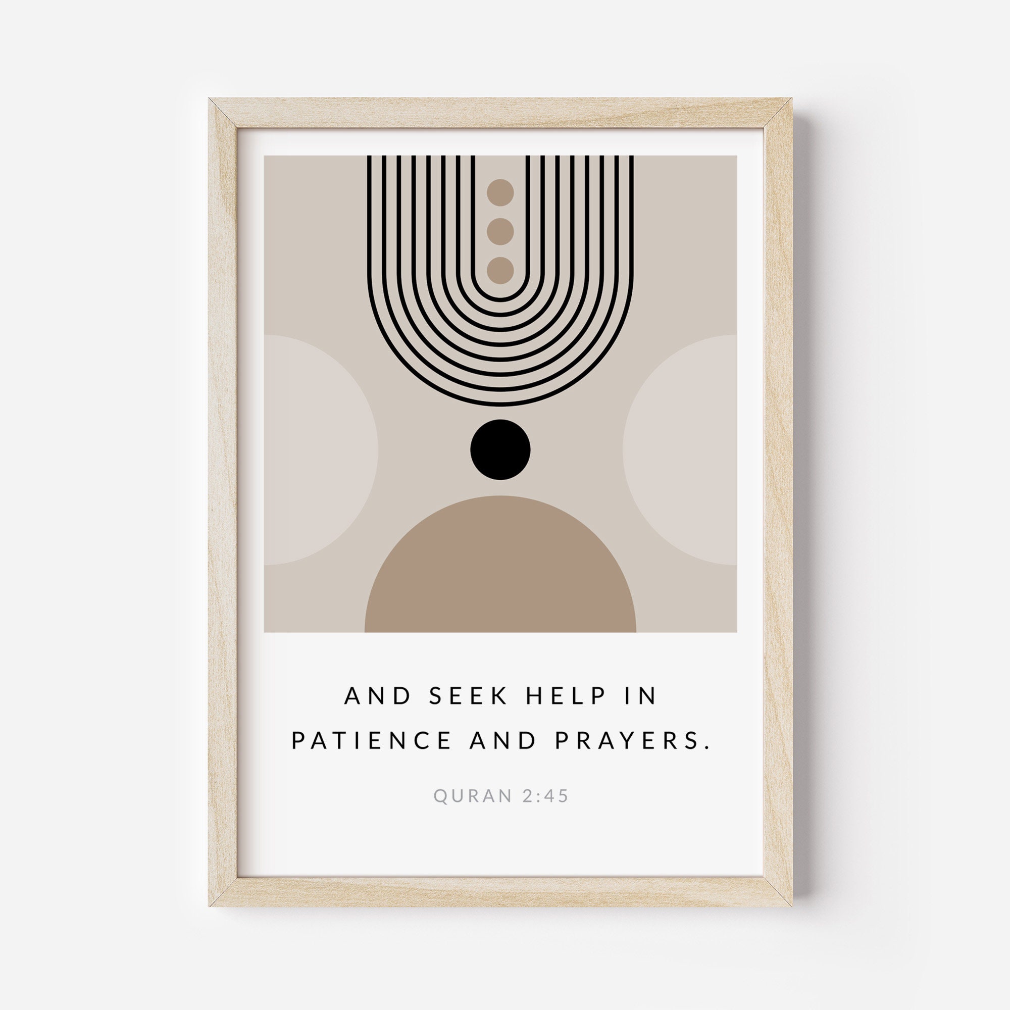 Islamic Wall Art, Set of 3 Islam Posters With Quranic Verses, Muslim ...