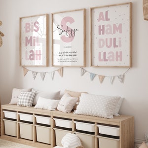 Islamic Wall Art for Children, Personalised Islamic Gifts for Kids ...
