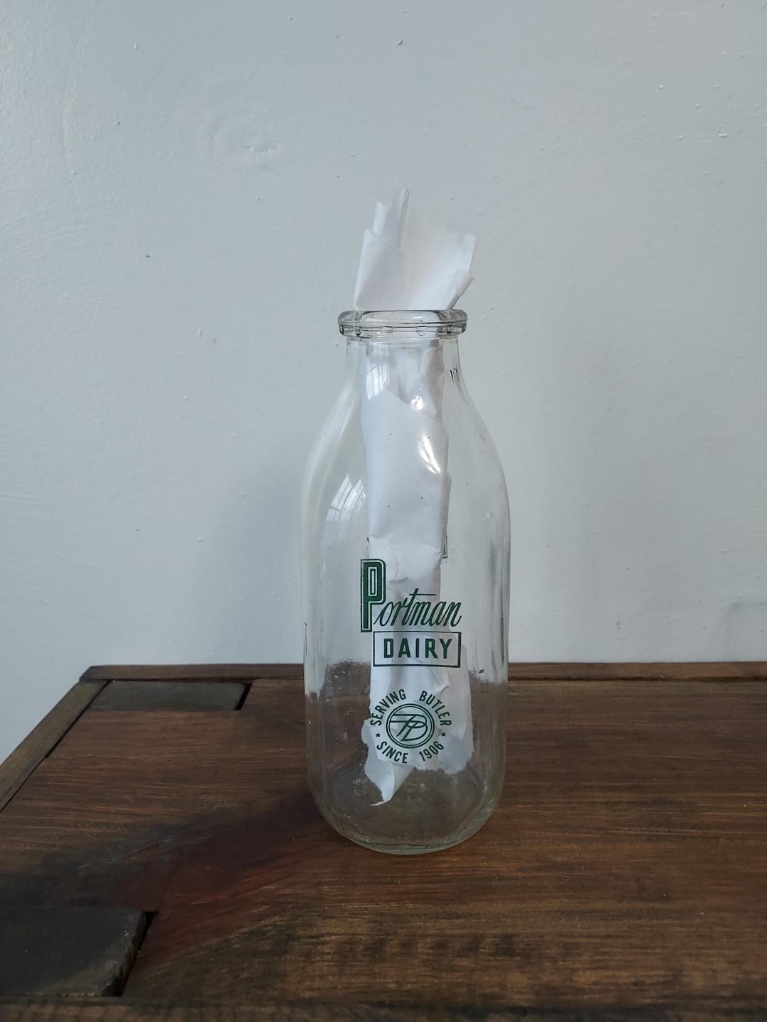 Portman Dairy Milk Jar-glass-butler, PA Vintage 1 Quart - Etsy