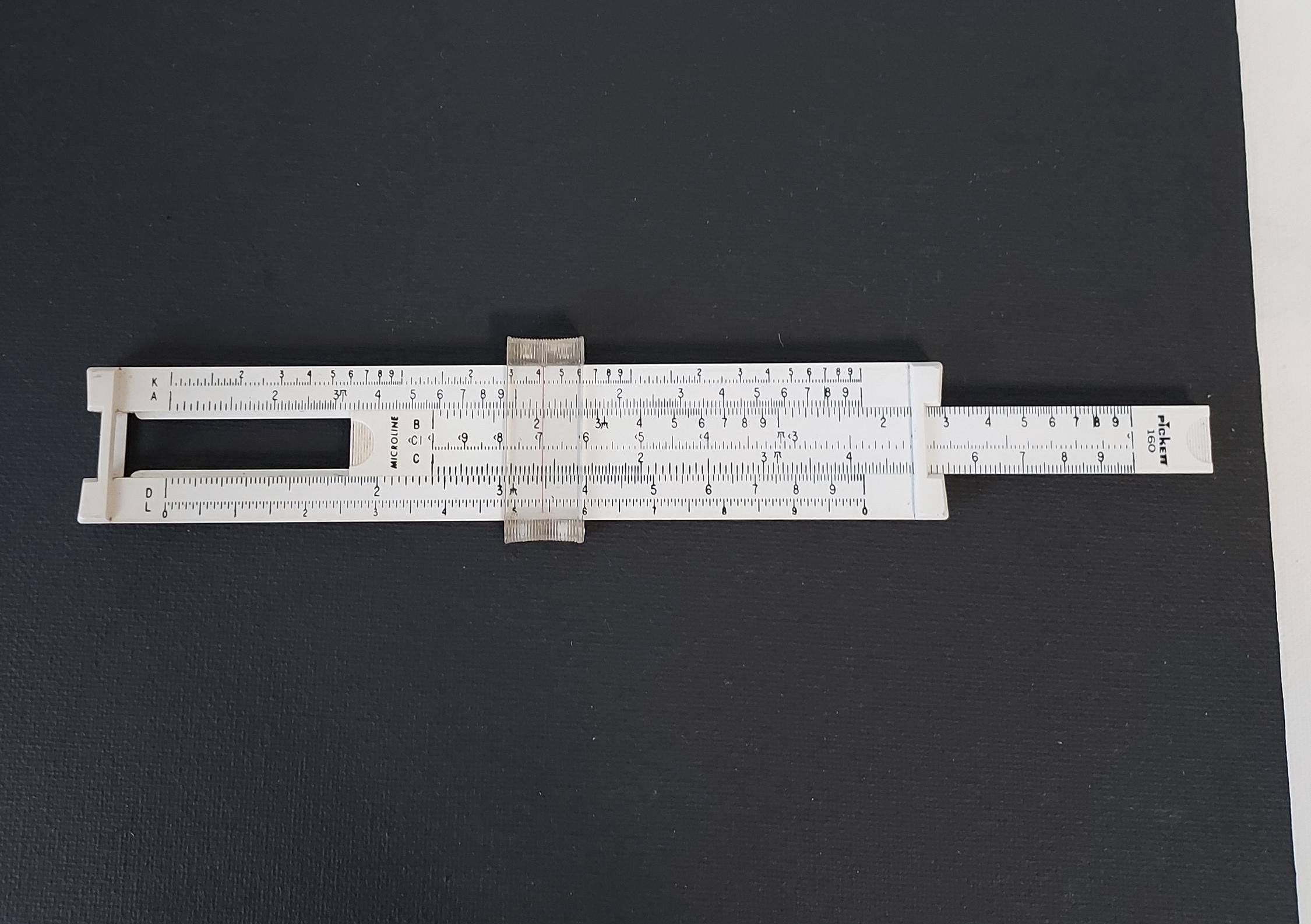 Pickett Slide Rule 160 Microline Ruler Vintage Math Includes Leather ...