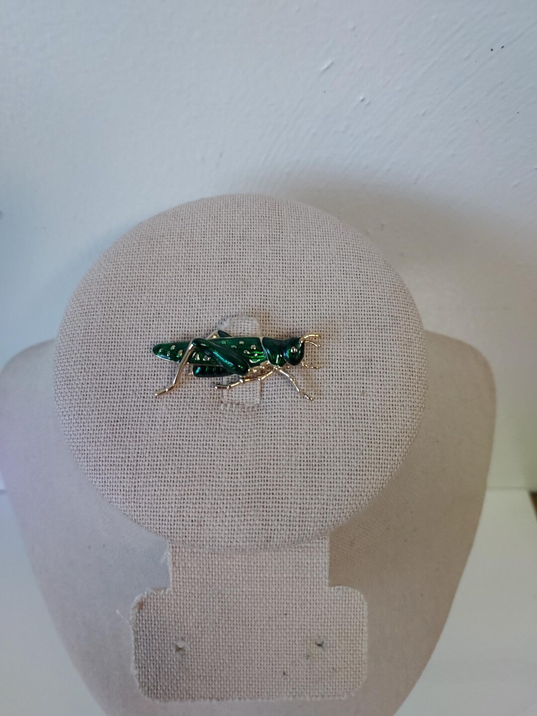 Vintage Enamel Grasshopper / Cricket Pin - Green-unique Gift - Etsy