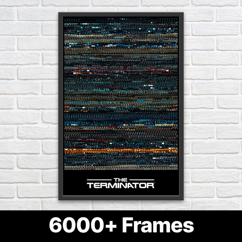 The Terminator Movie Poster, Arnold Schwarzenegger, Kyle Reese, Sarah ...