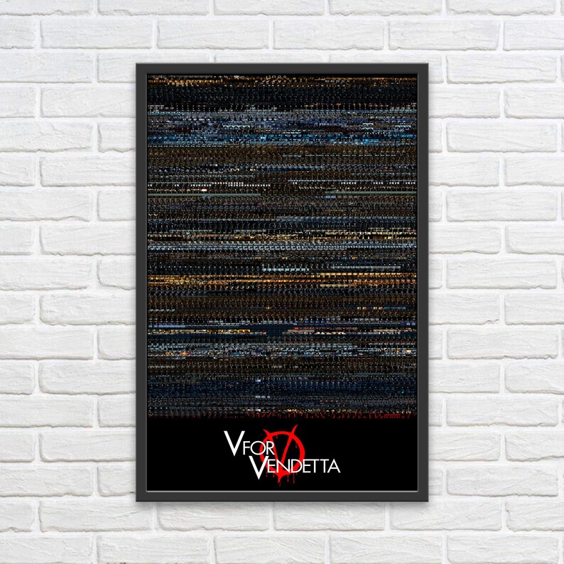 V for Vendetta Movie Poster, Printable Movie Poster, Poster Digital ...