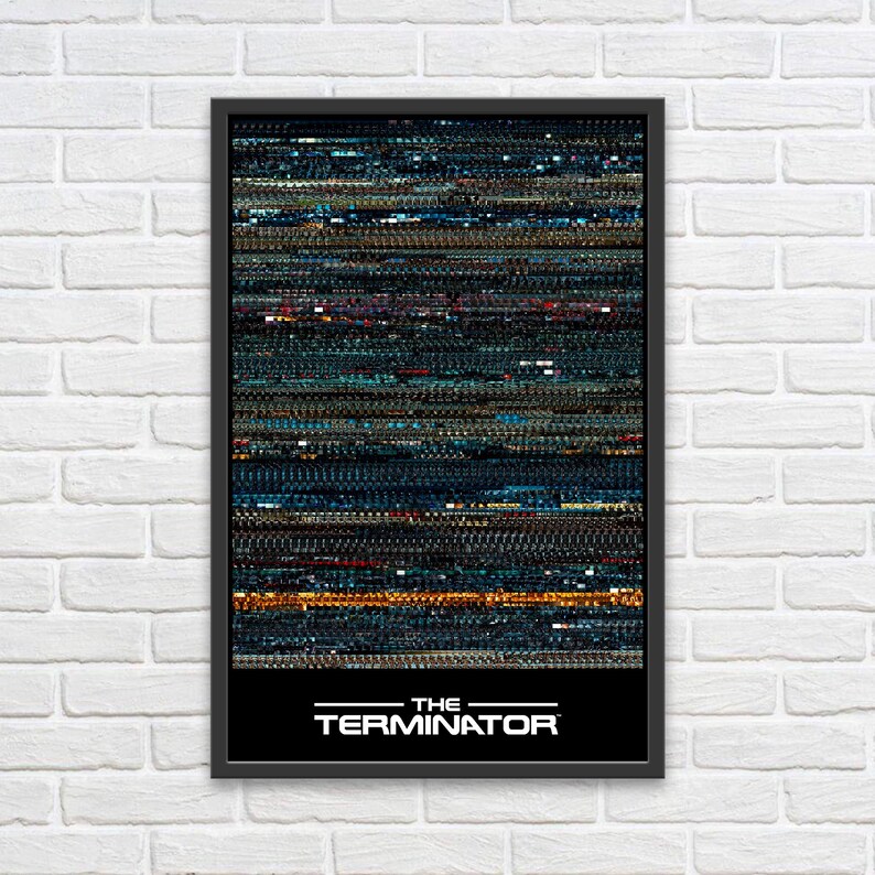 The Terminator Movie Poster, Arnold Schwarzenegger, Kyle Reese, Sarah ...