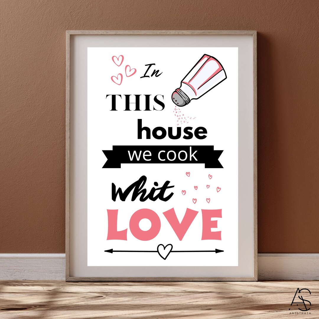 Image to Decorate the Kitchen Phrases Wall Art Digital Art - Etsy