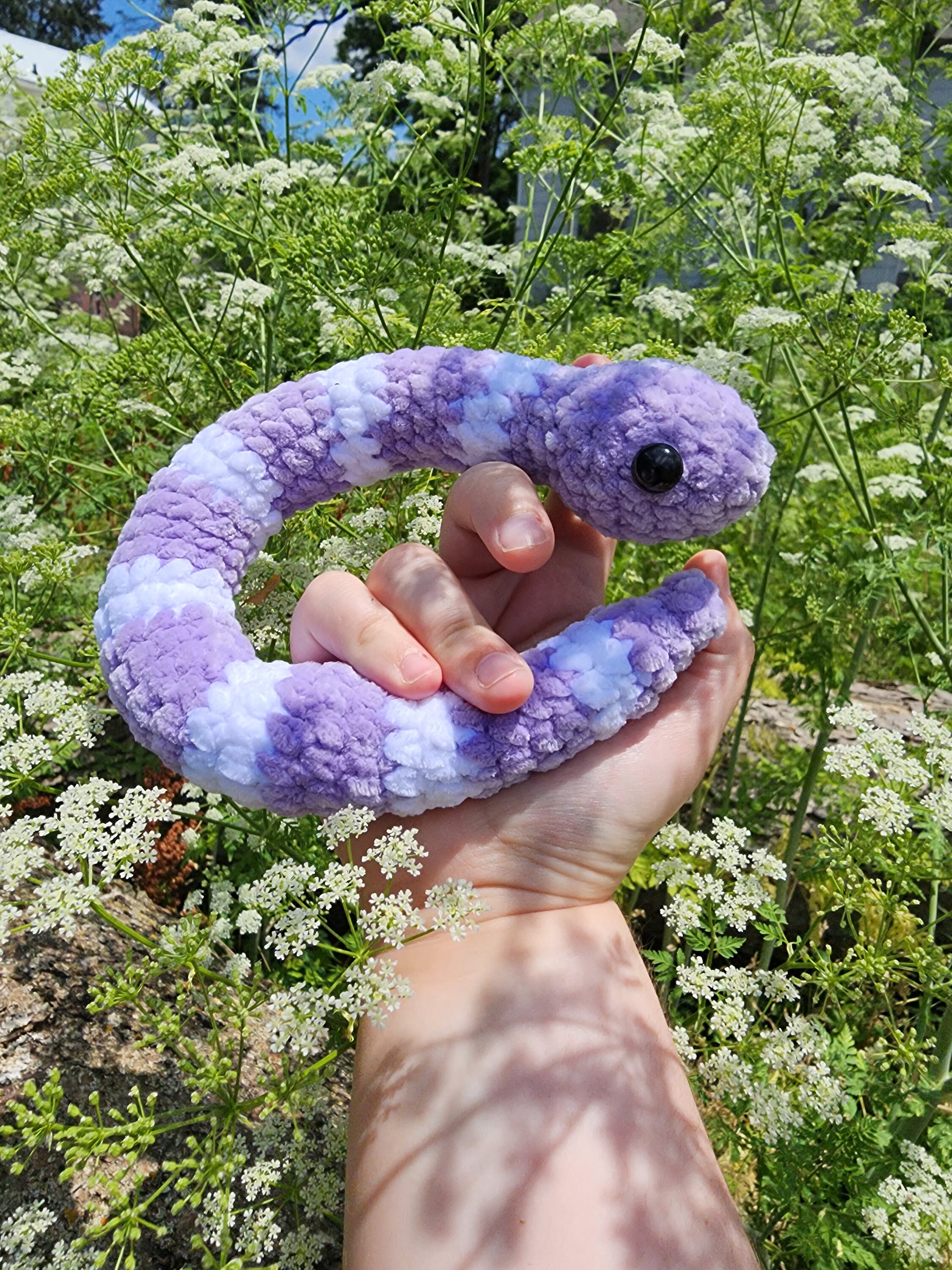 Mini Lavender Snake Plushie - Etsy