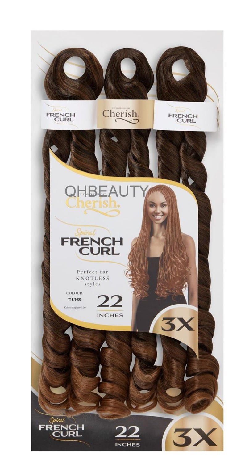 Cherish Synthetic Curly Wavy Hair Extension Braid - Spiral French Curl ...
