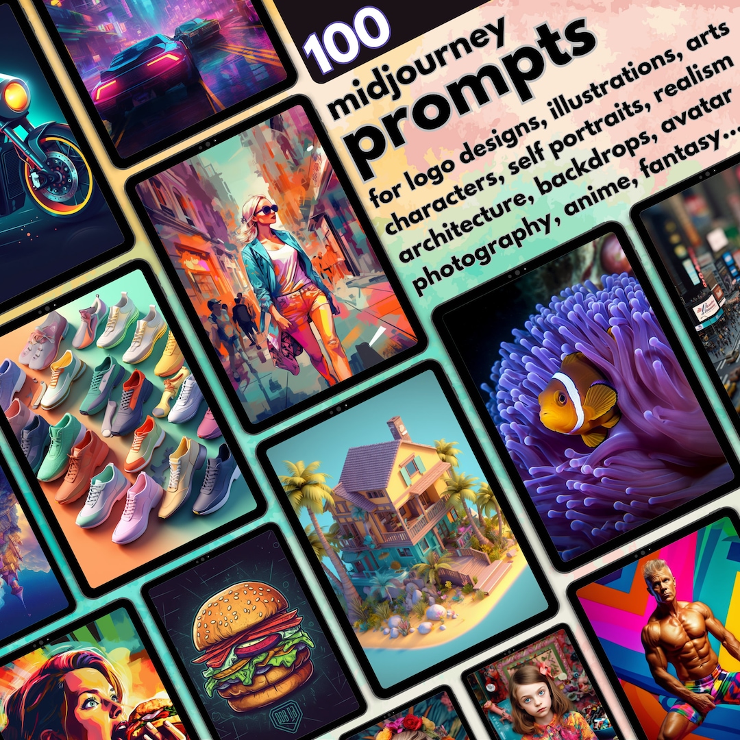 100 Inbuilt Midjourney Prompts With Styles, Colors, Camera, and Effects ...