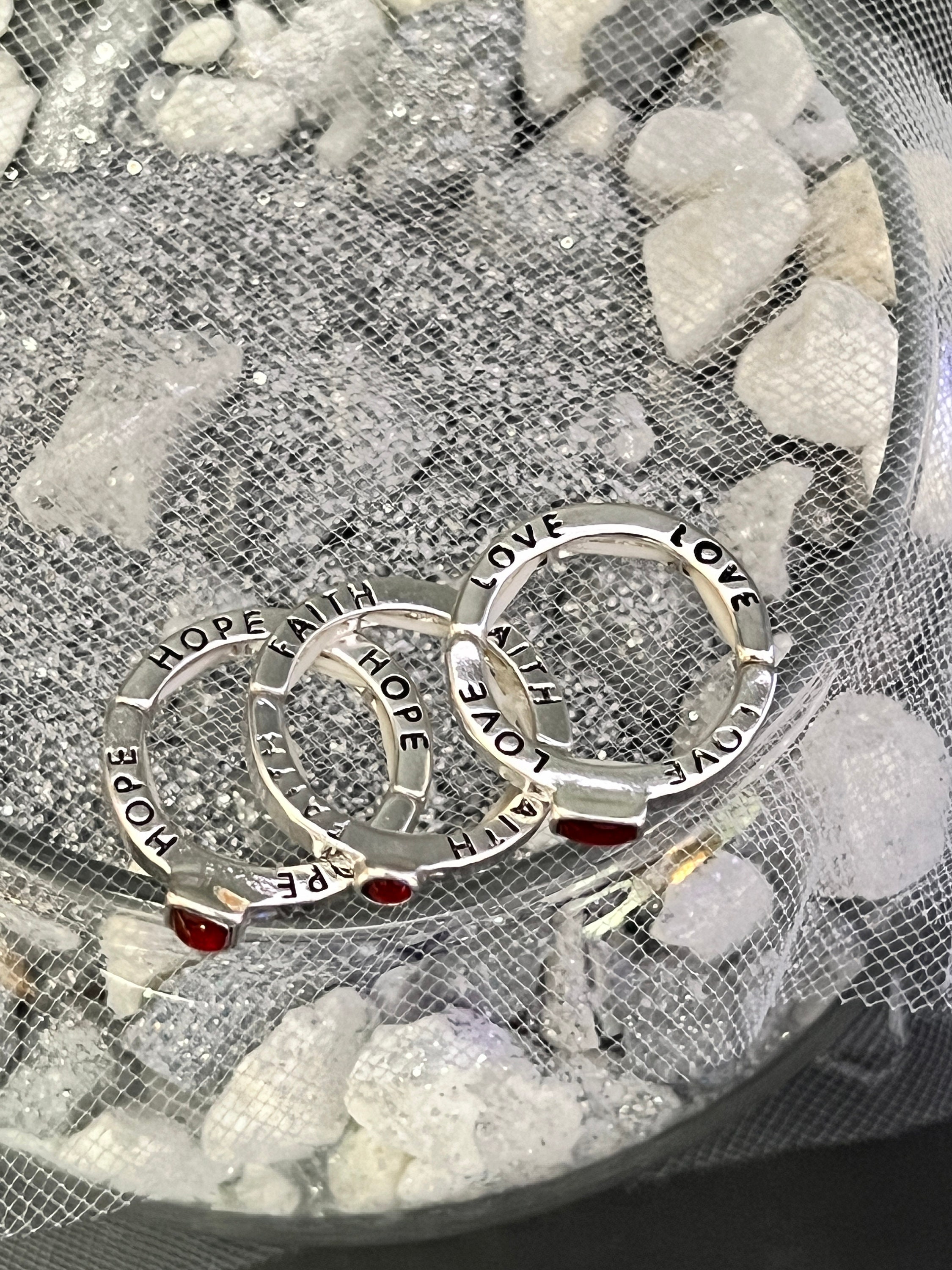 Set of 3 Adjustable Rings - Etsy