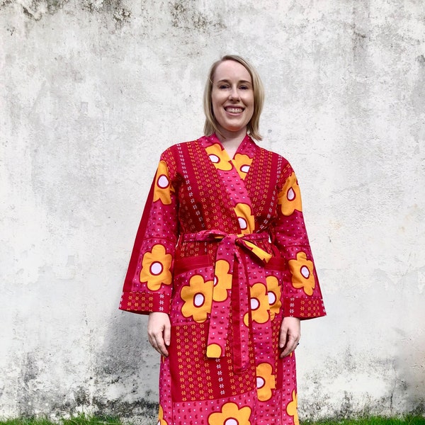 African Print Bathrobe - Etsy