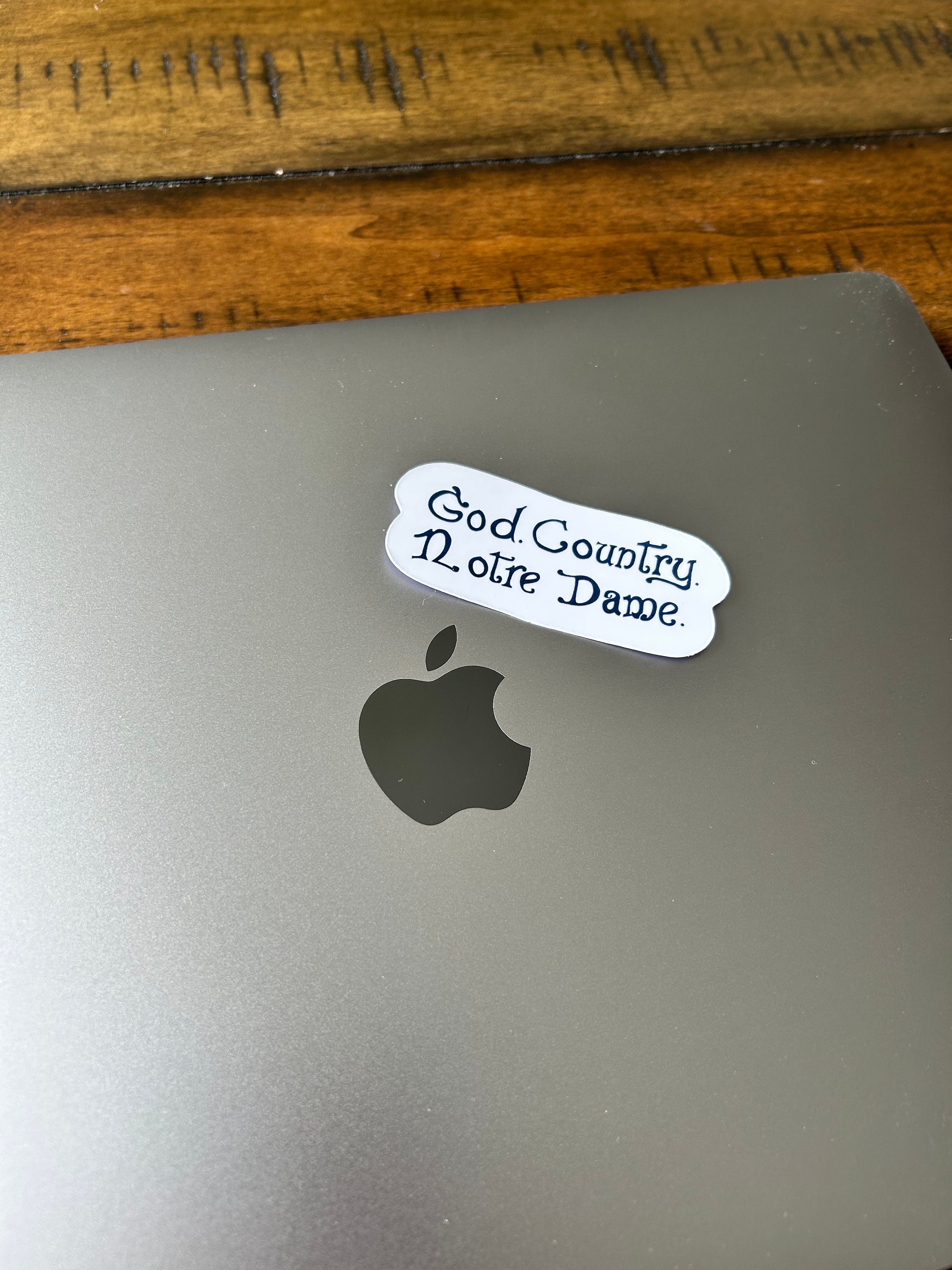 God, Country, Notre Dame Sticker Notre Dame Catholic College Football ...