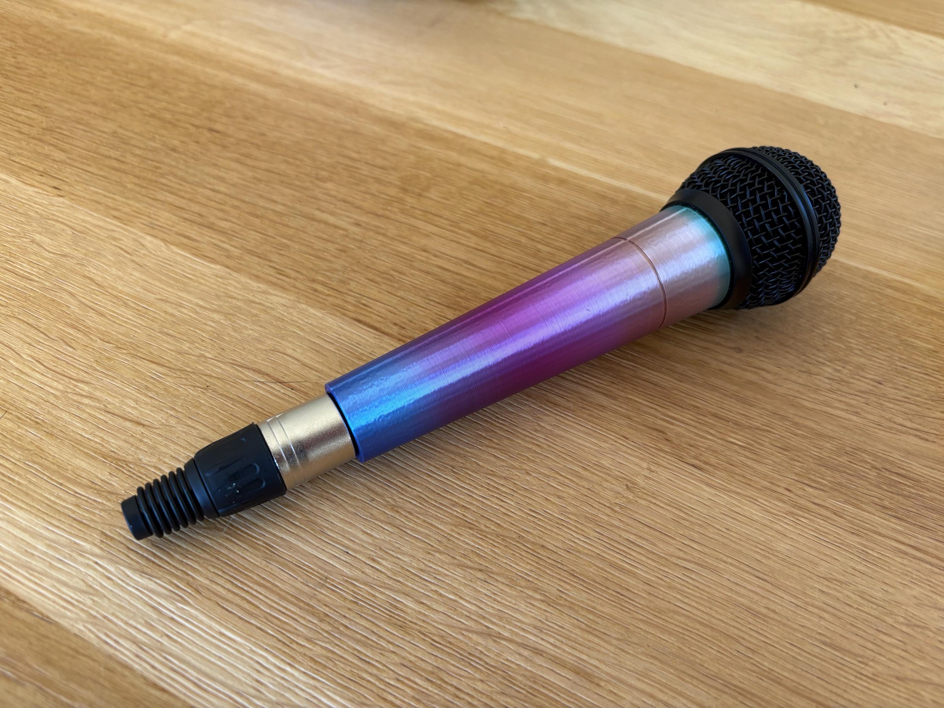 3d-printed Microphone Prop, Fake Mic for Parties, Costumes, Karaoke ...