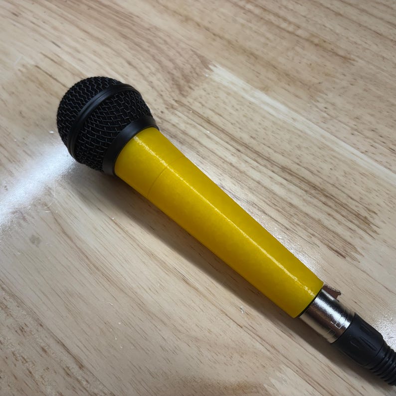 3d-printed Microphone Prop, Fake Mic for Parties, Costumes, Karaoke ...