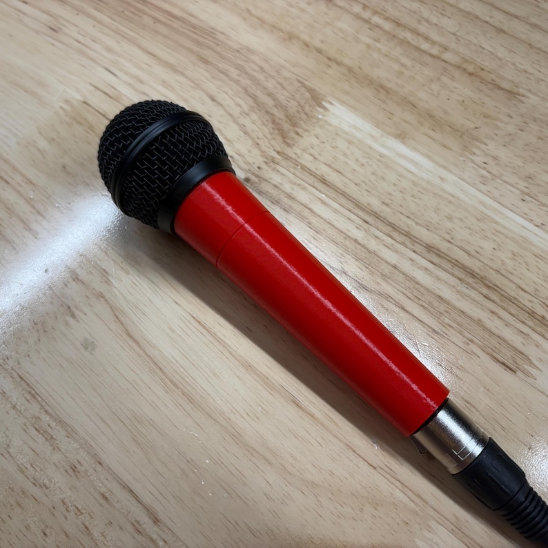 3d-printed Microphone Prop, Fake Mic for Parties, Costumes, Karaoke ...