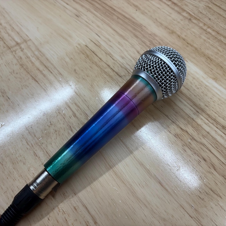 3d-printed Microphone Prop, Fake Mic for Parties, Costumes, Karaoke ...