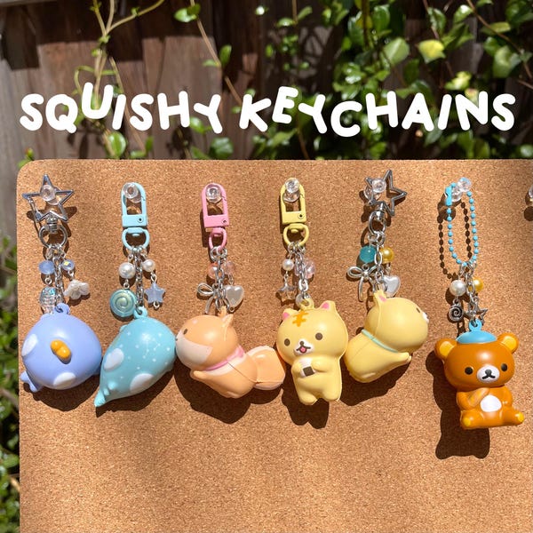 Squishy Keychain - Etsy