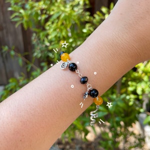 Anime Character Inspired Beaded Chain Charm Bracelet hand-made - Etsy ...