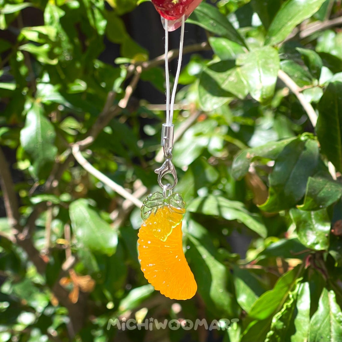 Tangerine Fruit Keychain/phone Charm (hand-made) - Etsy