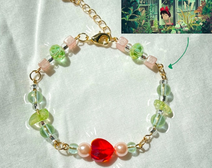 Anime Character Inspired Beaded Chain Charm Bracelet hand-made - Etsy ...