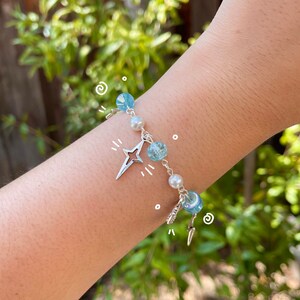 Anime Character Inspired Beaded Chain Charm Bracelet hand-made - Etsy ...